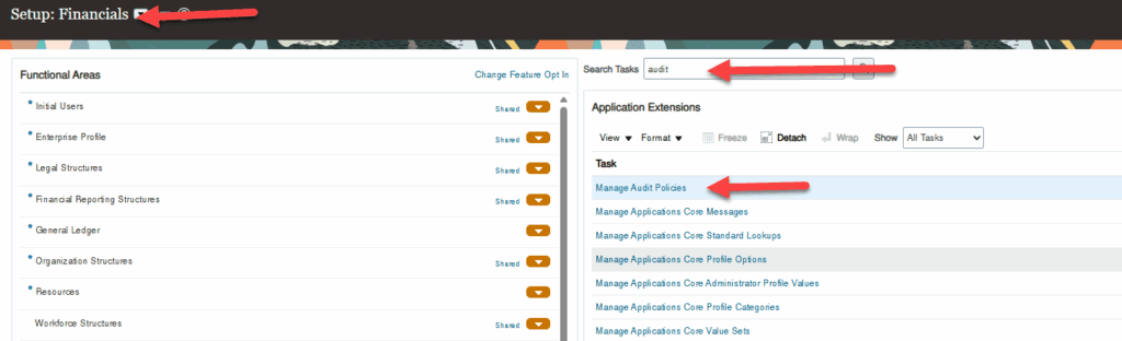 How to Enable And Query Audit Tables in Oracle Fusion Cloud ERP