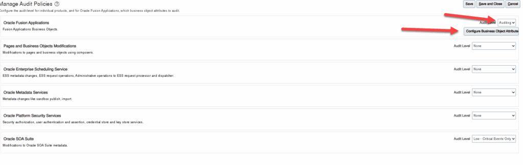 How to Enable And Query Audit Tables in Oracle Fusion Cloud ERP